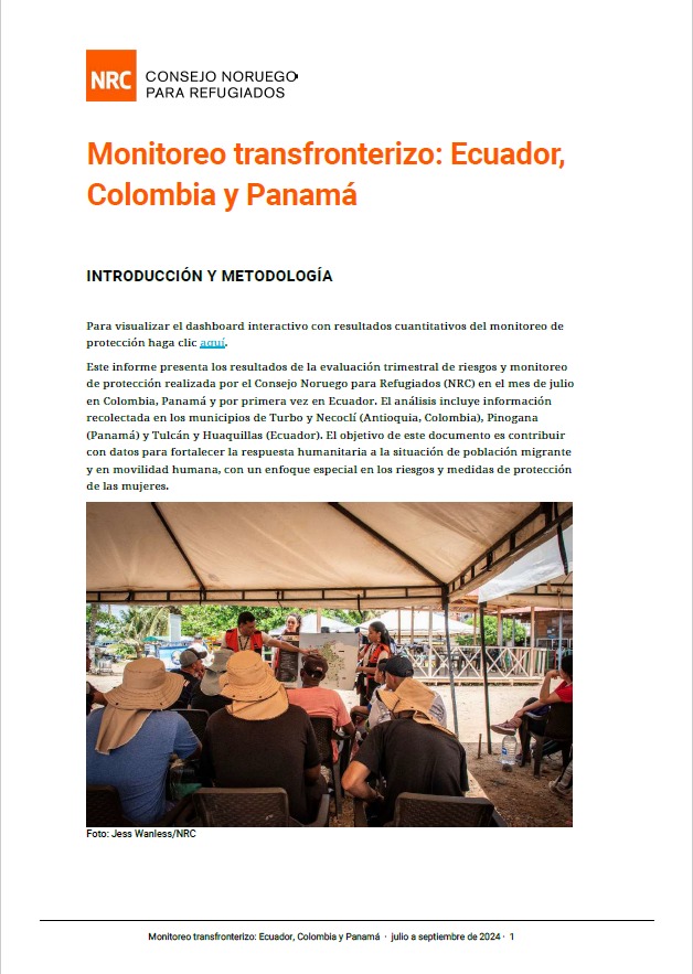 Monitoreo transfronterizo: Ecuador, Colombia y Panamá - Consejo Noruego ...